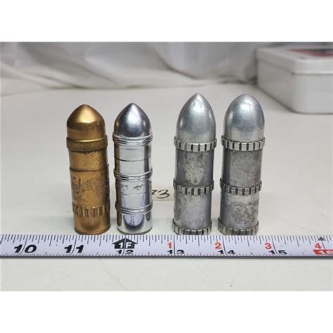 4 Bullet Shaped Vintage Lighters Schmalz Auctions