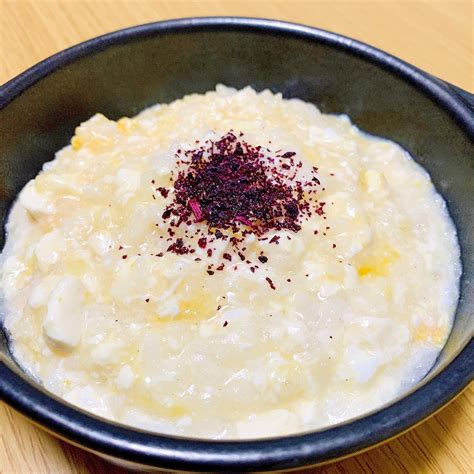 冷やご飯で簡単！豆腐のおかゆ レシピ・作り方 By おるがん 楽天レシピ