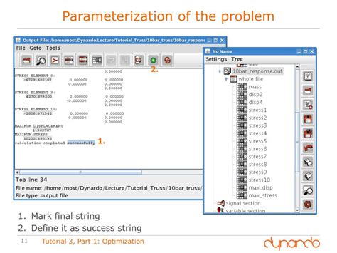 Ppt Tutorial 3 Part 1 Optimization Of A Linear Truss Structure