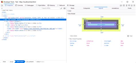 Javascript Video And Z Index Inside Scaled Element Some Divs