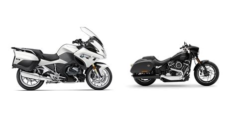 Motorrad Vergleich BMW R RT Vs Harley Davidson Softail Sport Glide FLSB