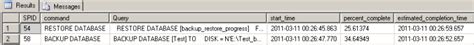 Monitor Backup Percentage Complete In Sql Server