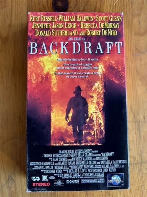 Backdraft Vhs Firefighting Movie Kurt Russell Thriller Action Robert De