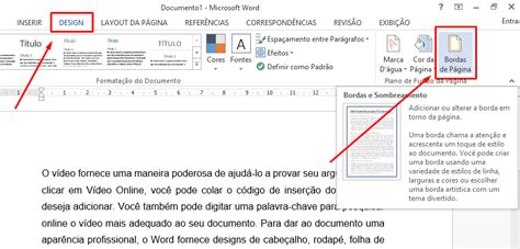 Como Inserir Bordas na Página no Word Ninja do Excel