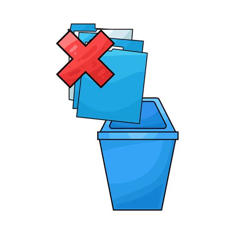 Deleted Folder Illustration 49791185 Vector Art At Vecteezy