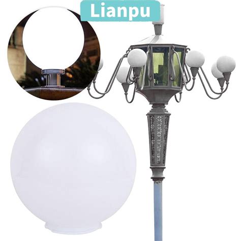 โคมไฟ Lianpu โคมไฟสวนอะคริลิคสีขาวสไตล์ย้อนยุคแสงกลางแจ้ง Shopee Thailand