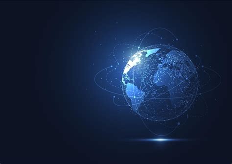 Premium Vector Abstract Technology Dot And Line Connection Digital Hi Tech Design Concept