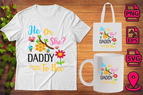He Or She Daddy T Shirt Design Graphic By Merch Trends · Creative Fabrica