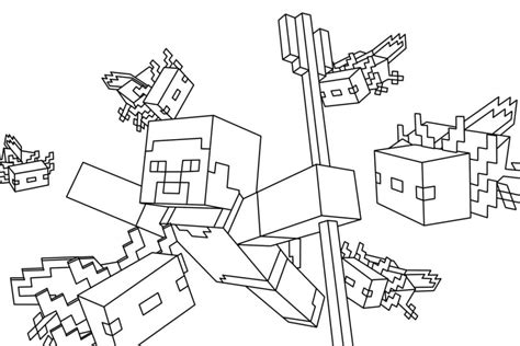 Minecraft رسومات للتلوين ⛏ Pepelt