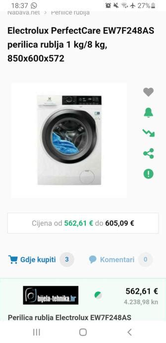 Electrolux EW7F248AS perilica rublja