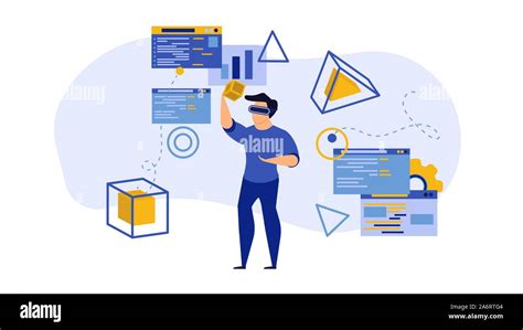 Vector Game Tech VR Virtual Reality Technology Illustration Digital