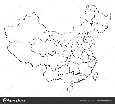 Great Wall Of China Map Outline