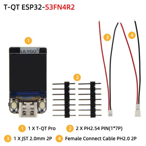 Lilygo T Qt Pro Esp32 S3 4m Flash Mit 085 Inch Display Bastelgarage