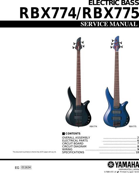 Yamaha Bass Guitar Wiring Schematics