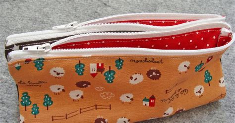 Diy Double Zipper Pouch Tutorial ~ Free