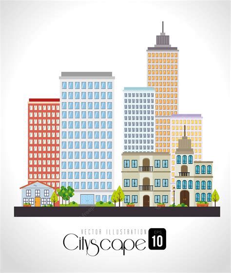 Premium Vector Urban Design Vector Illustration