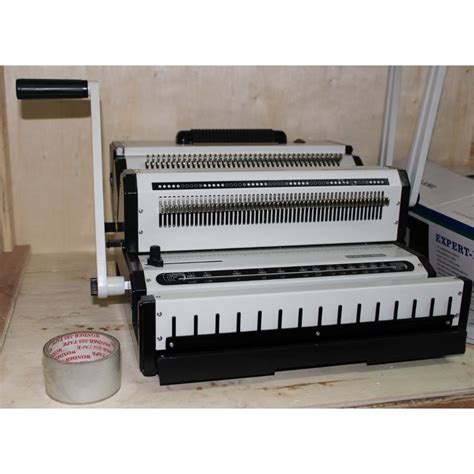 Metal 2 In 1 Spiral And Wiro Binding Machine Model Name Number Sw2500a Size Dimension 13