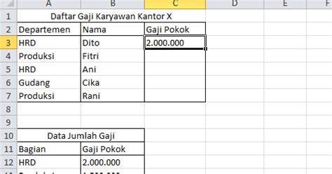 Contoh Dan Penerapan Rumus Excel Vlookup Hlookup