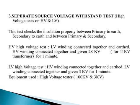 Testing Of Transformer Pptx Indoor Environmental Quality Home