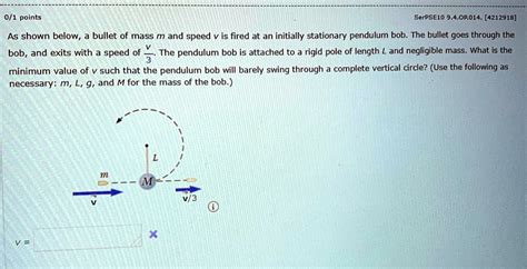 Solved Serpse1o 94op014 4212918 As Shown Below A Bullet Of Mass