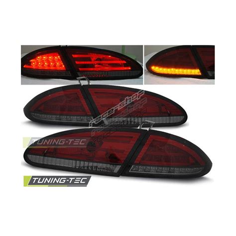LED TAIL LIGHTS RED SMOKE For SEAT LEON 06 05 09 311 90 Races