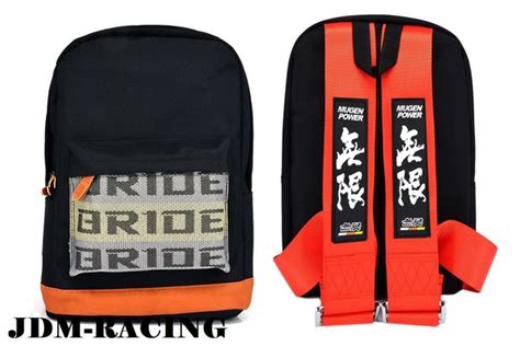 Jdm Mugen Racing Fabric Backpack Seat Fabric Canvas Backpack Jdm Bag