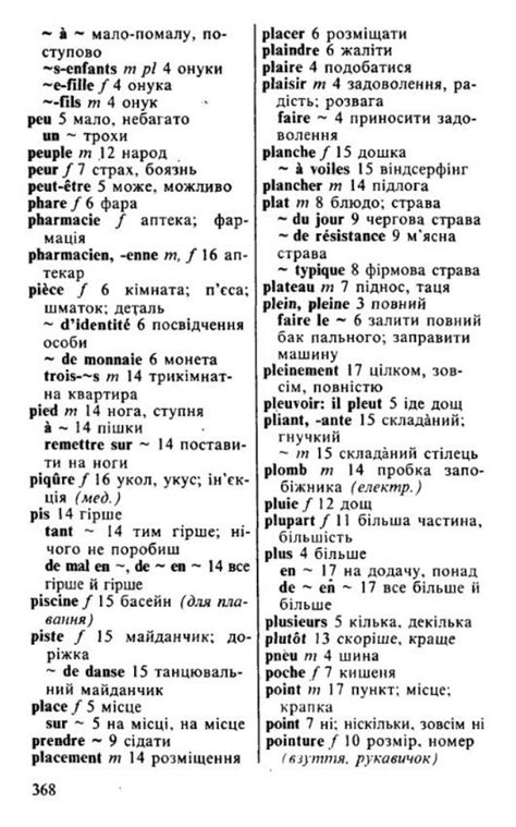 французька словник