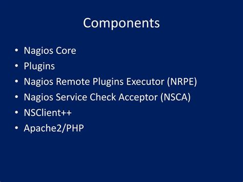 Ppt Nagios Network Monitoring Powerpoint Presentation Free Download