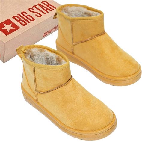 BUTY DAMSKIE ZIMOWE BIG STAR ŚNIEGOWCE OCIEPLANE Allegro pl