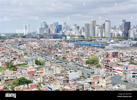 Panoramic Aerial View Of The Most Criminal Area In Buenos Aires La
