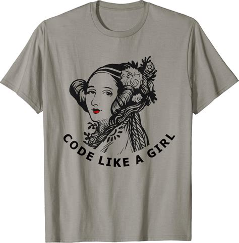 ada lovelace code like a girl t shirt clothing shoes