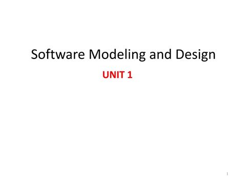 PPT Software Modeling And Design PowerPoint Presentation Free Download ID