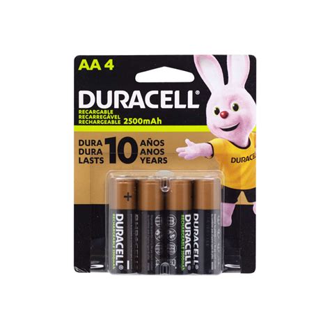 Pila Recargable AA 2500mAh 4 Pilas DURACELL Westor Pe