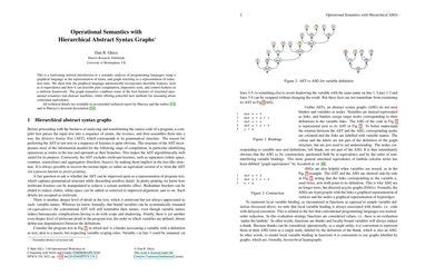 Operational Semantics With Hierarchical Abstract Syntax Graphs Papers