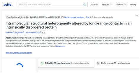 Intramolecular Structural Heterogeneity Altered By Long Range Contacts