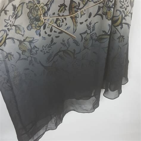 Lane Bryant Dresses Lane Bryant Asymmetrical Floral Black Ombre Dress Poshmark
