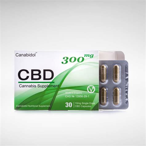 Canabidol Cbd Oral Capsules 300mg Easy To Use Thc Free Capsules