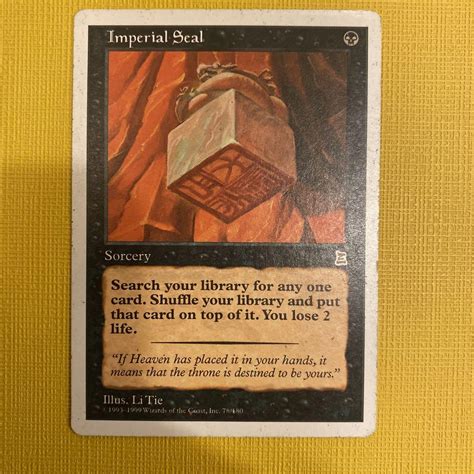 Mtg 伝国の玉璽 エッチング Foil 英語版