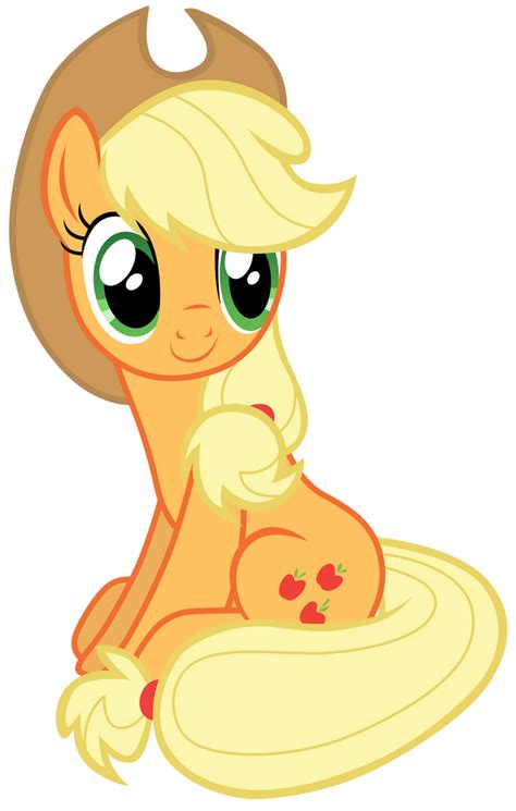 Applejack Sitting By Tardifice On Deviantart