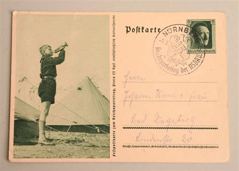 Regimentals GERMAN WWII HITLER YOUTH POSTCARD