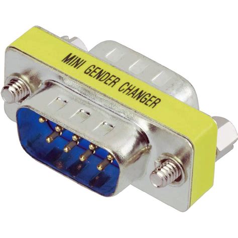 9 Pin Male To Male Compact Gender Changer