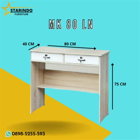 Jual MEJA TULIS KERJA KIOS 2 LACI Minimalis Jakarta Barat Starindo