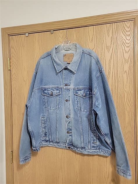 Original Vintage Arizona Denim Blue Jean Jacket Xxl Gem