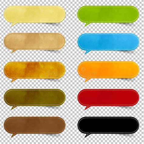 big set speech bubble stock vector illustration of cardboard 212203693