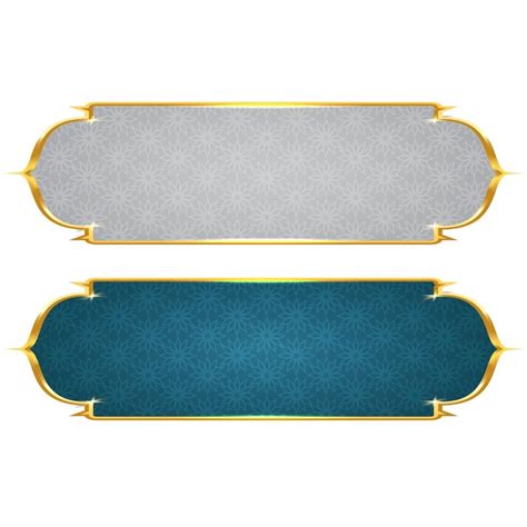 Tailândia padrão de moldura retrô fronteiras exóticas ouro elegante caixa de texto banner
