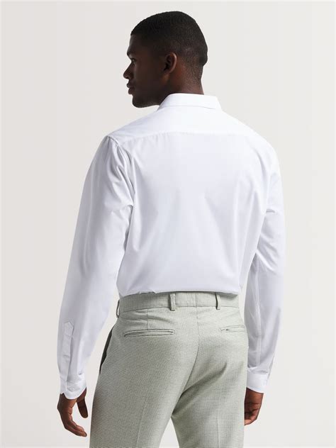 Mens Markham Smart Regular Fit White Shirt