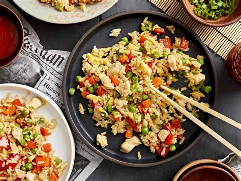 Riz Frit Au Poulet