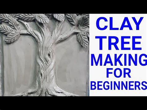 YouTube Tree Sculpture Air Dry Clay Projects Clay