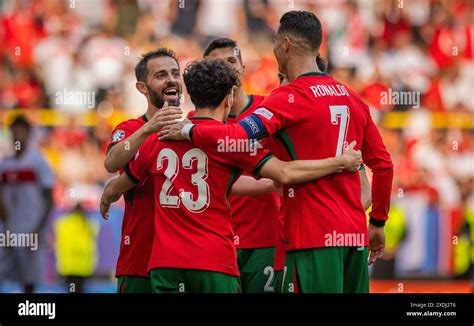 Dortmund Germany 22nd Jun 2024 Bernardo Silva Por Vitinha Por