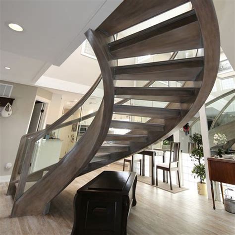 Modern Curved Glass Staircases Helical Staircase Design Curved